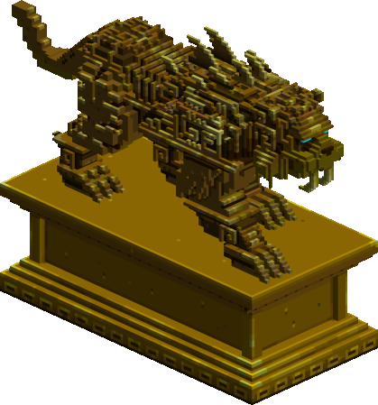 The Sandbox - Gold Sabretooth Statue