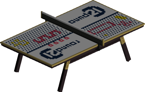 The Sandbox - round 21 Ping Pong Table - PLAYGROUND