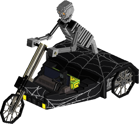 The Sandbox - Skeleton Tricycle Float