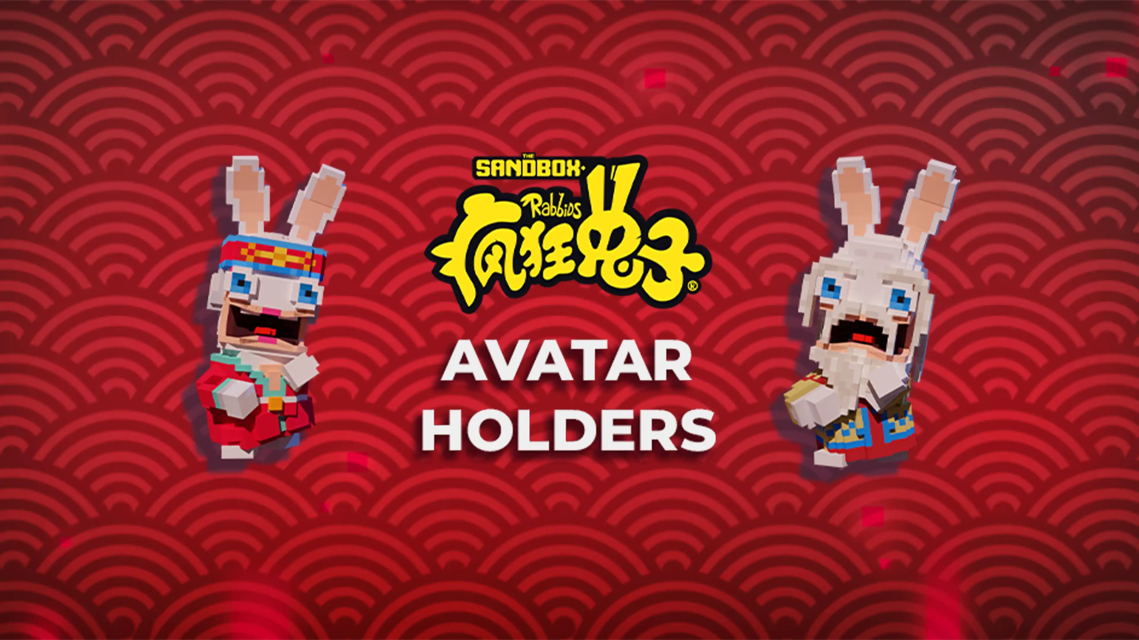 The Sandbox - Rabbids Lunar New Year Avatar Holders